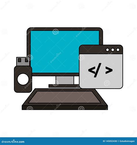 Programming Coding Language Stock Vector Illustration Of Binary