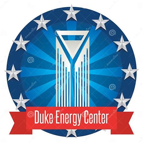 Duke Energy Center Vector Illustration Decorative Design Stock Vector