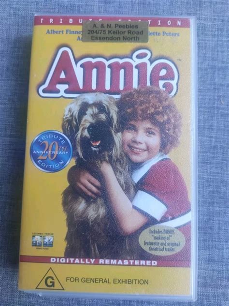 Annie 20th Anniversary Tribute Edition 1982 Vhs Video Musical 20 82