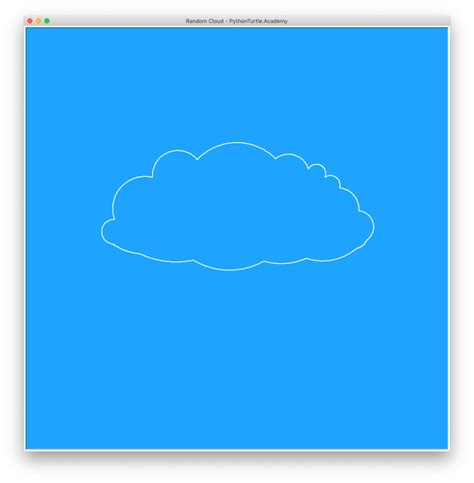Tutorial Drawing Clouds With Python Turtle Python And Turtle