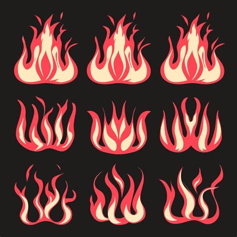 Premium Vector Image Of Amazing Red Flames Fire