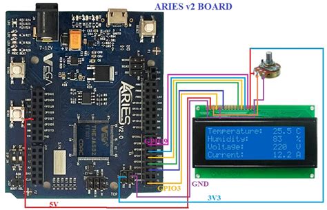 Lcd 2004a Module With Aries V2 Board Vega Processors Blog