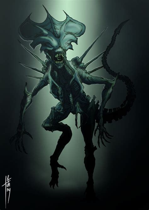 Alien Queen Tommy Antonio Steven Alien Character Aliens Movie Art