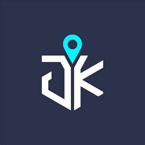 Premium Vector Jk Location Logo Design For Recruitment And Navigation