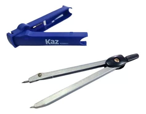 Compasso Sem Tira Linha Metal Com Grafite Kz9001 Kaz Mercadolivre