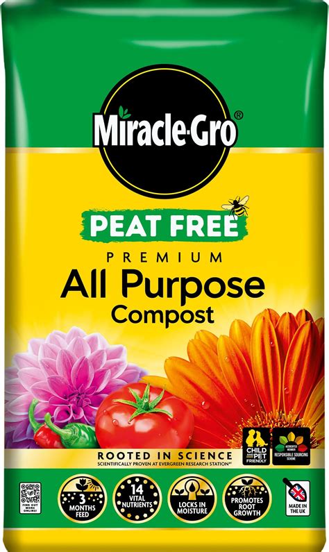 Miracle Gro Premium All Purpose Compost 50l Uk Garden