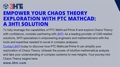 Ppt Navigating Complexity Exploring Chaos Theory Made Easy With Ptc