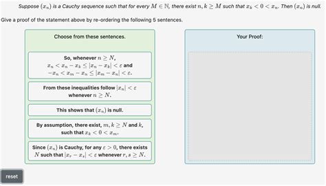 Solved Suppose Xn Is A Cauchy Sequence Such That For Every Chegg Com