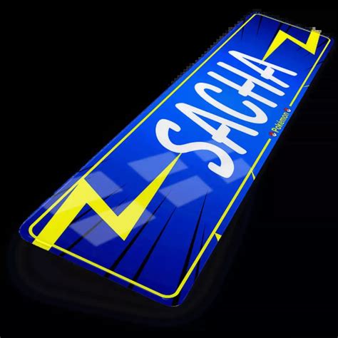 Plaque Auto 52x11 Cm Manga Eclairs Ref 52x11 P Manga Pokemon2