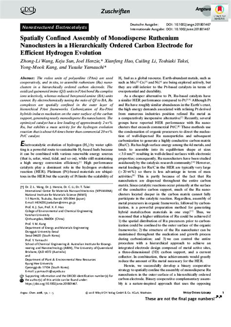 Pdf Spatially Confined Assembly Of Monodisperse Ruthenium