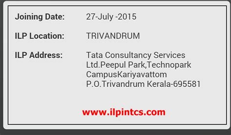 Tcs Preparation And Ilp Ilp Location Tcs Preparation And Ilp Ilp Location