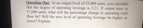 solved question one at an output level of 53 000 units you