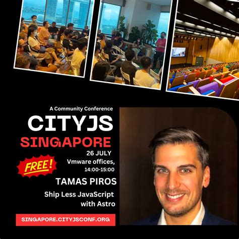 Cityjs Conferences On Linkedin Javascript Astro Free Singapore