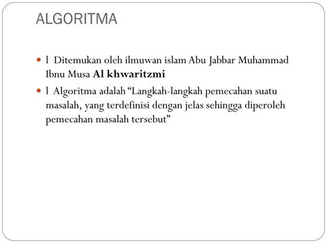 PPT ALGORITMA DAN PEMROGRAMAN PowerPoint Presentation Free Download ID