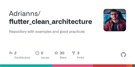 Github Adriannsfluttercleanarchitecture Repository With Examples And Good Practices