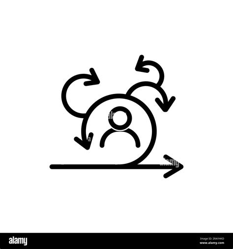 Man With Arrow Symbolising Scrum Master Icon Agile Icon Vector Stock Man With Arrow Symbolising Scrum Master Icon Agile Icon Vector Stock