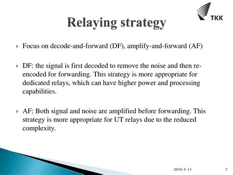 Ppt Relaying Protocols And Relay Selection For Multi Hop And