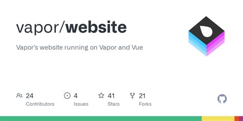 GitHub Vapor Website Vapor S Website Running On Vapor And Vue