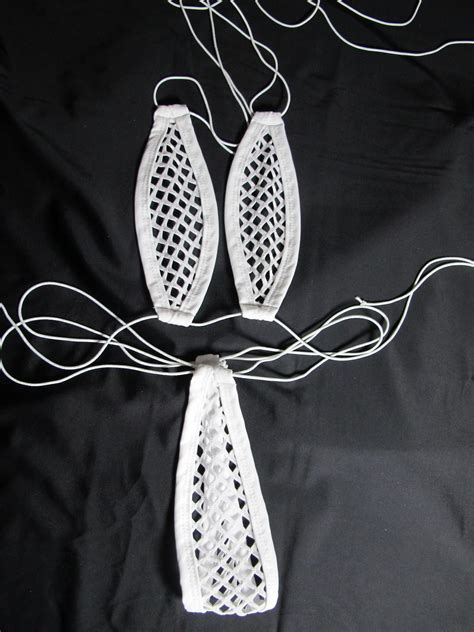 Fishnet Exotic Dancewear Extreme Micro Teardrop Sling Bikini Stripper