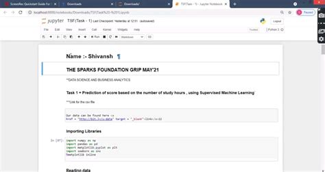 shivansh on linkedin task1 thesparksfoundation github