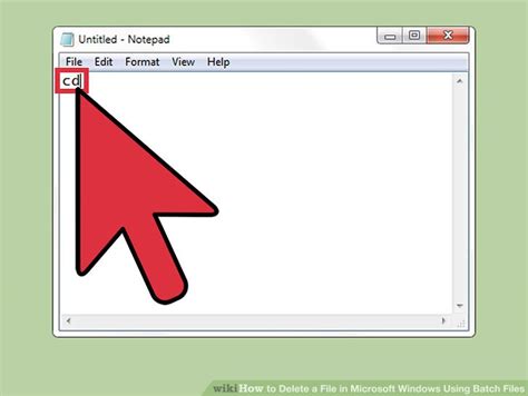 how to delete a file in microsoft windows using batch files