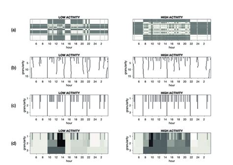 A Self Similarity Of Activities B Multigranular Raw Segmentation