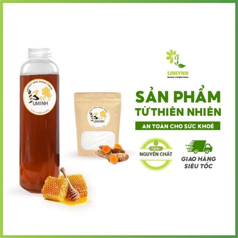 Combo Chai 500ml Mật Ong Rừng Túi 100g Tinh Bột Nghệ Đen Shopee Việt Nam