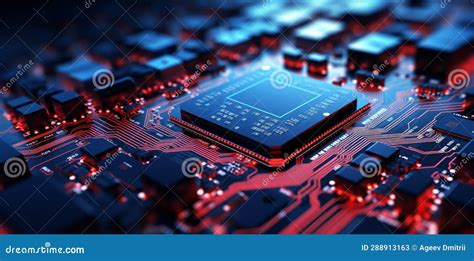 Microchip Semiconductor Manufacturing Automatic Machine Robot Installing Chip On Board Royalty