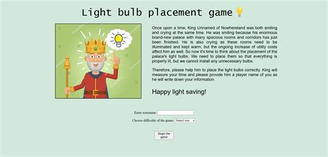 Lightbulb Game README Md At Main Munkhtenger Lightbulb Game GitHub