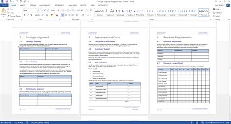 Concept Proposal Template Software Development Templates Forms