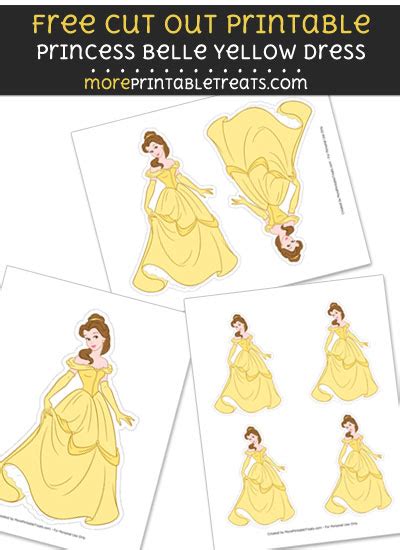Disney Princess Dress Cut Outs