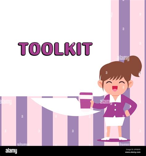Hand Writing Sign Toolkit Business Approach Set Of Tools Kept In A Bag