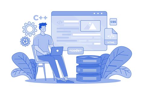 Web Coding Illustration Concept On White Background Vector Art At Vecteezy