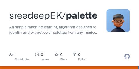 Github Sreedeepek Palette A Simple Machine Learning Algorithm That Extracts Color Palettes