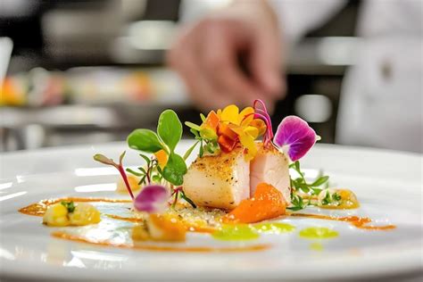 An Exquisite Gourmet Dish A Visual Symphony Of Flavors Colors And