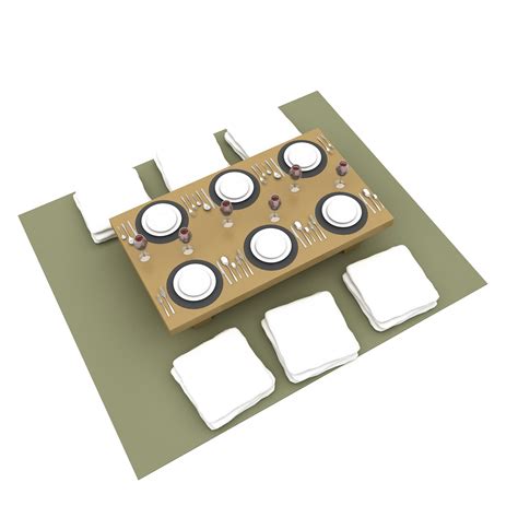 Bohem Dining Table 3d Model By Nvere