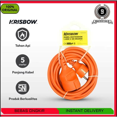 Jual Kabel Ekstensi Krisbow Mtr Kabel Roll Kabel Extension Listrik Meter Kota Bandung