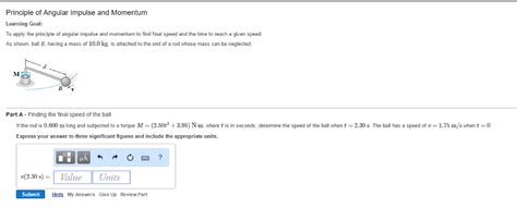 solved principle of angular impulse and momentum learning
