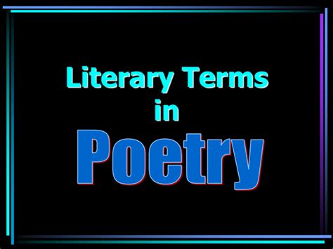 Poetry PPT