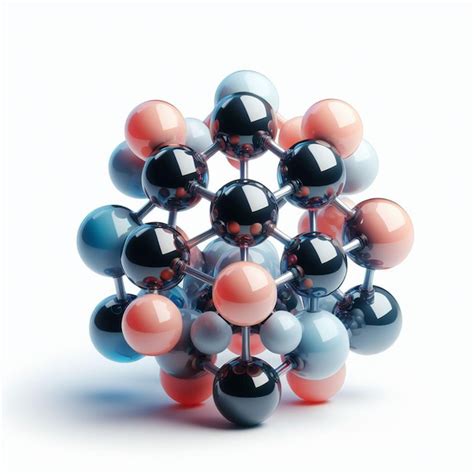 Premium Photo Molecular Model