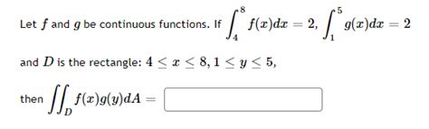 Solved Let F And G Be Continuous Functions If Chegg