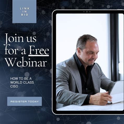Secure Anchor Consulting On Linkedin Webinar Ciso Cybersecurity Infosecurity Live