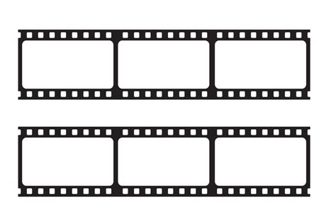 영화 필름 스트립 디자인 템플릿 프리미엄 벡터