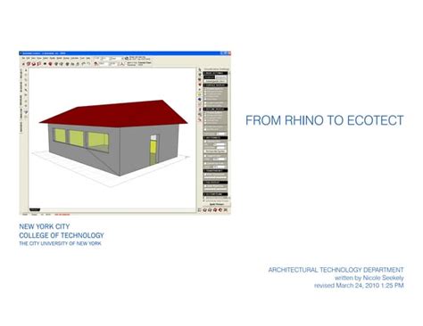 Ecotect Modeling Basics Pdf