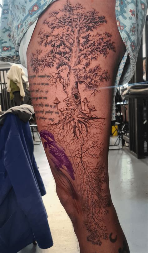 Oak Tree And Mycelium System By Flavia Verda At Nr Studio Bristol Uk