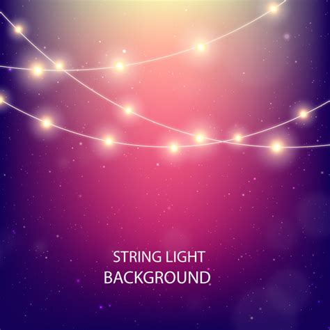 Neon String Light Background