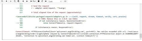 time out error for every 30 or 45 min smartapi forum