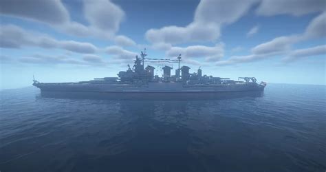 Tillman Battleship Uss Vermont From Wows Minecraft Map