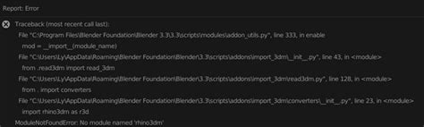 What Am I Doing Wrong Plugin Fails To Initializate Because Rhino3dm Is