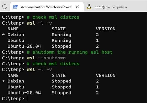How To Restart Wsl Using Powershell Cmd Task Manager
